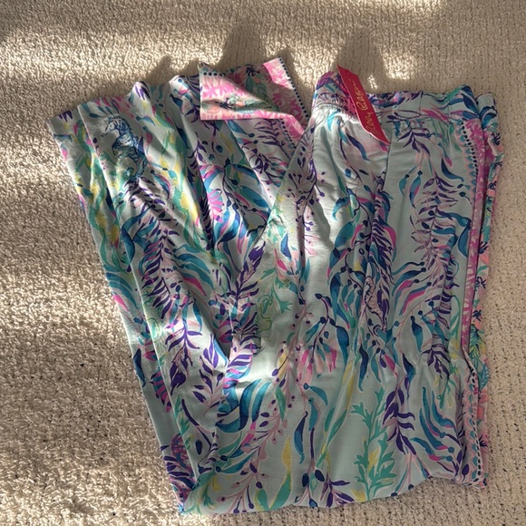 Lilly Pulitzer | Pants & Jumpsuits | Lilly Pulitzer Leaf Print Lounge ...